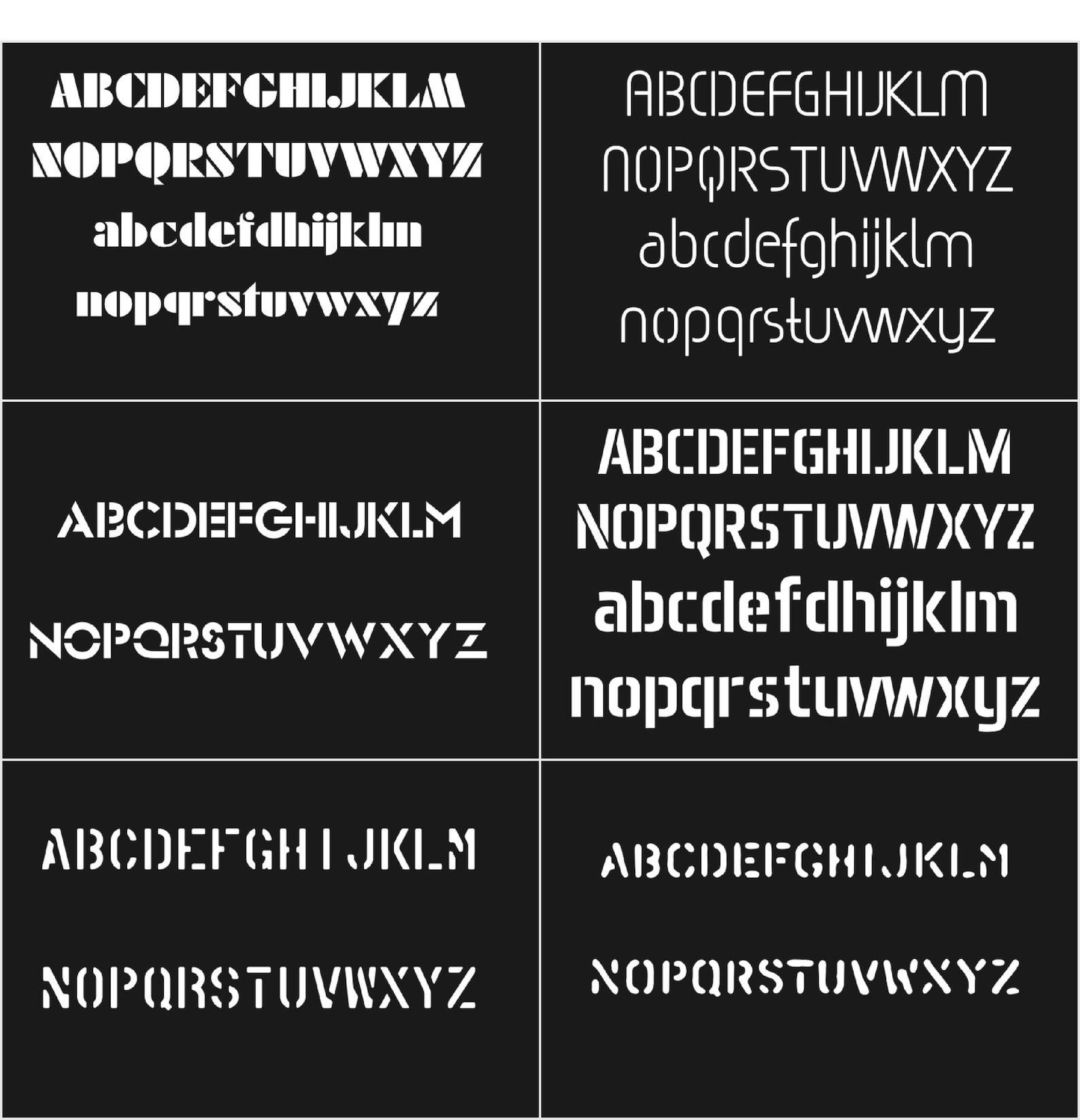 25 Stencil Font Dxf Cdr, Ai, Eps Stencil Alphabet, Army Font, Stencil ...