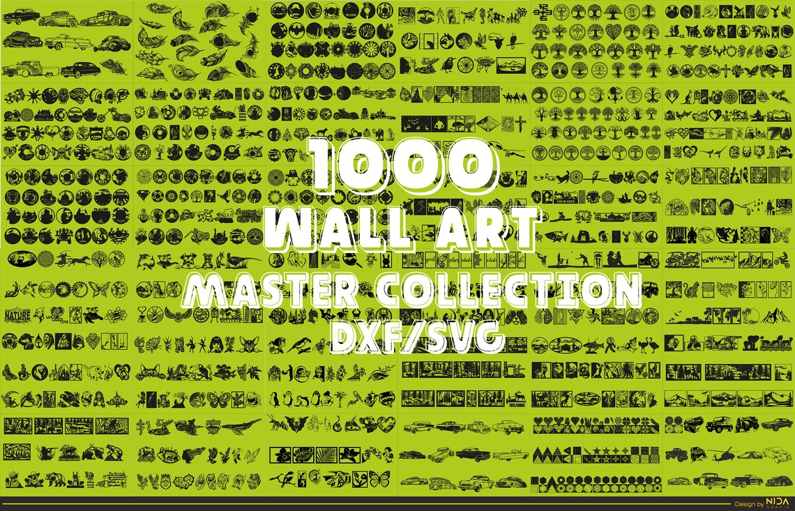 1000 Files Wall Art/ Decor, SVG/DXF: Cat Svg, Dog Svg, Jesus Svg, Car ...