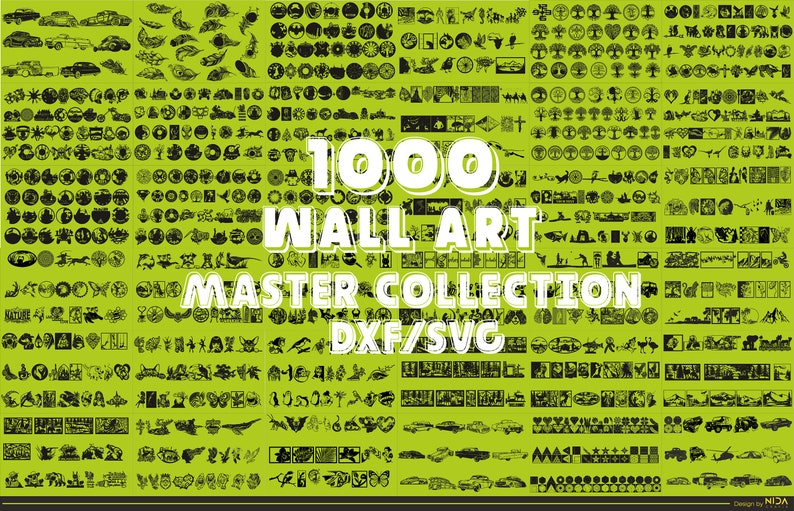 1000 Files Wall Art/ Decor, SVG/DXF: Cat Svg, Dog Svg, Jesus Svg, Car ...