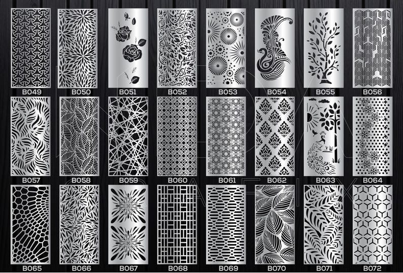 240 DXF Patterns File & Catalog PDF | Cnc File | Panel Templates ...