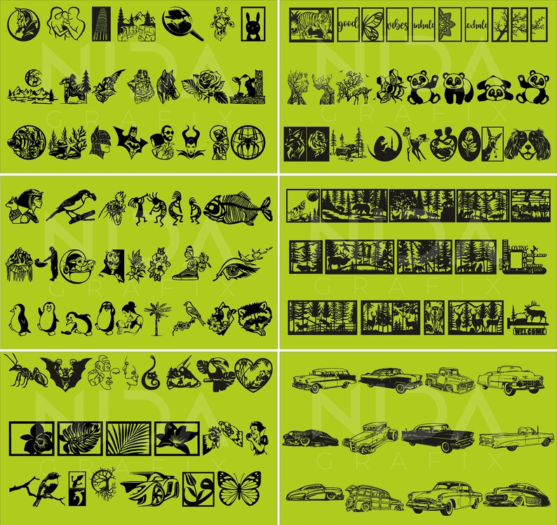 1000 Files Wall Art/ Decor, SVG/DXF: Cat Svg, Dog Svg, Jesus Svg, Car ...