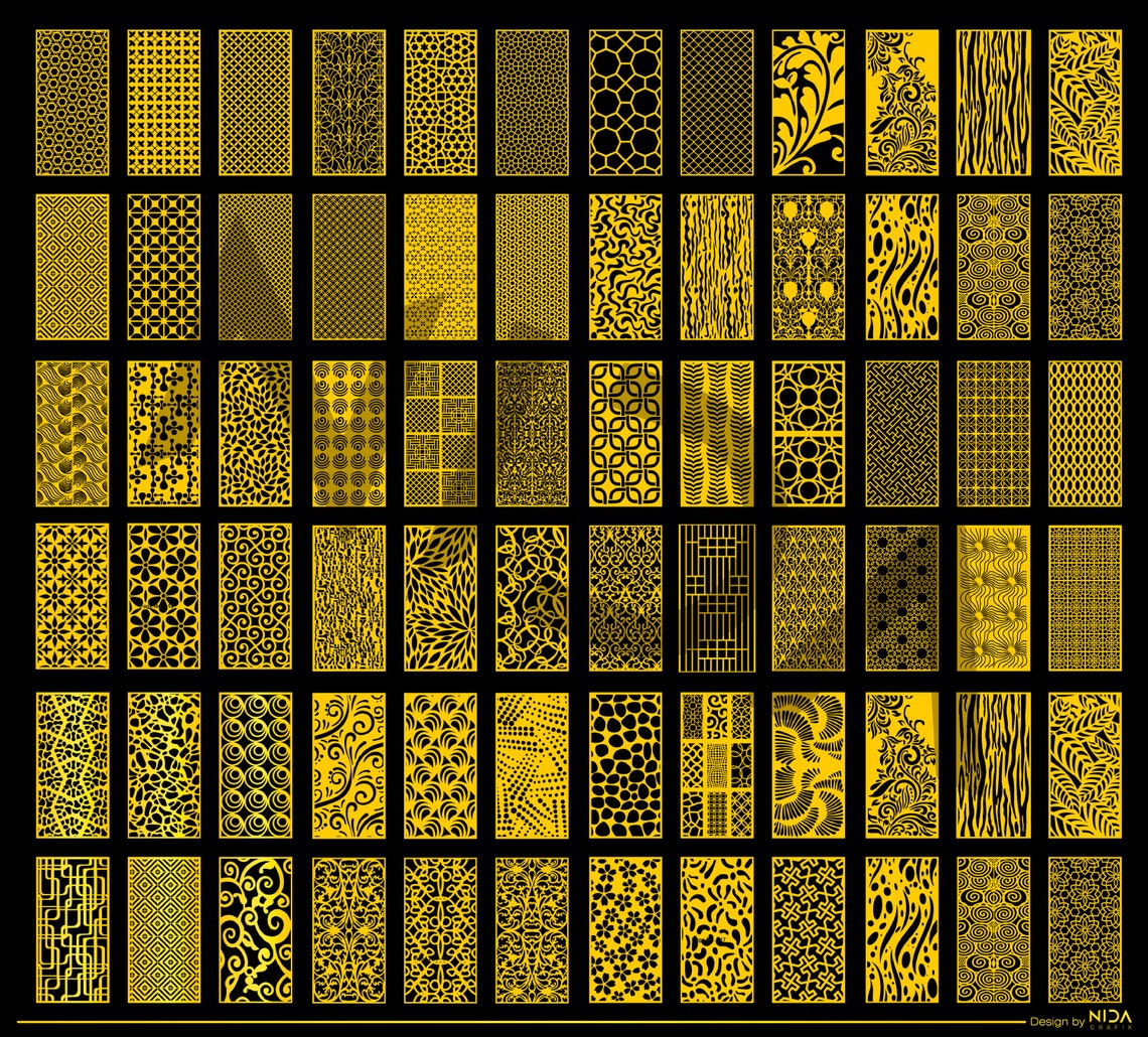 Panel Collection 240 Cnc Files Panel Dxf Svg,lightburn Art Library for ...