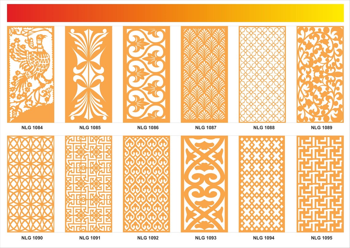 1500 Dxf Patterns File And Catalog Pdf Cnc File Panel Templates Panel Collection Stencil