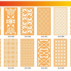 1500 DXF Patterns File & Catalog PDF | Cnc File | Panel Templates ...