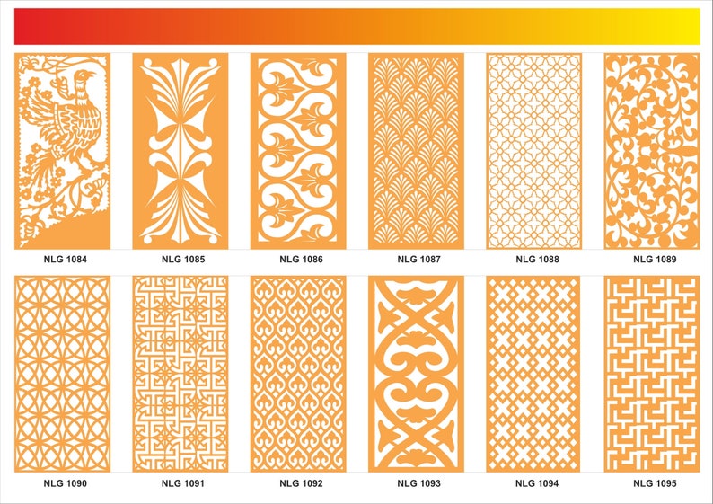 1500 DXF Patterns File & Catalog PDF | Cnc File | Panel Templates ...