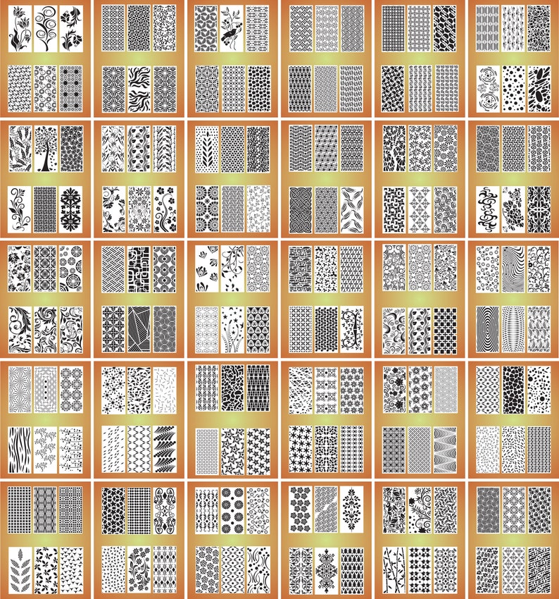 420 Dxf Cdr Patterns File And Catalog Pdf Cnc File Panel Templates Panel Collection Stencil Vec