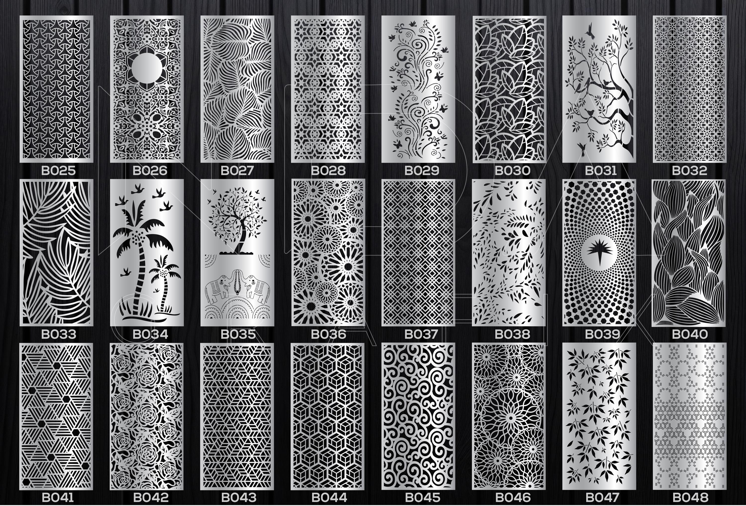 240 DXF Patterns File & Catalog PDF | Cnc File | Panel Templates ...