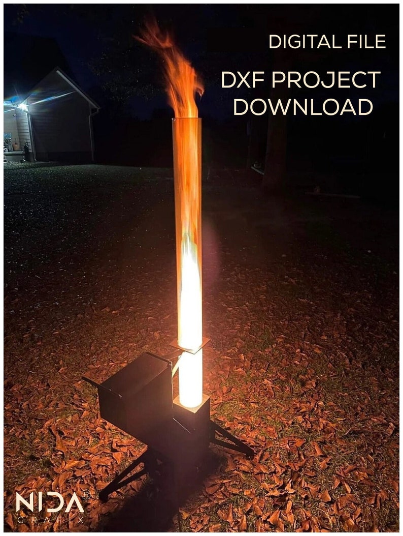 Rocket Stove digital Product, Pellet Torch Fire Tube Patio Heater ...