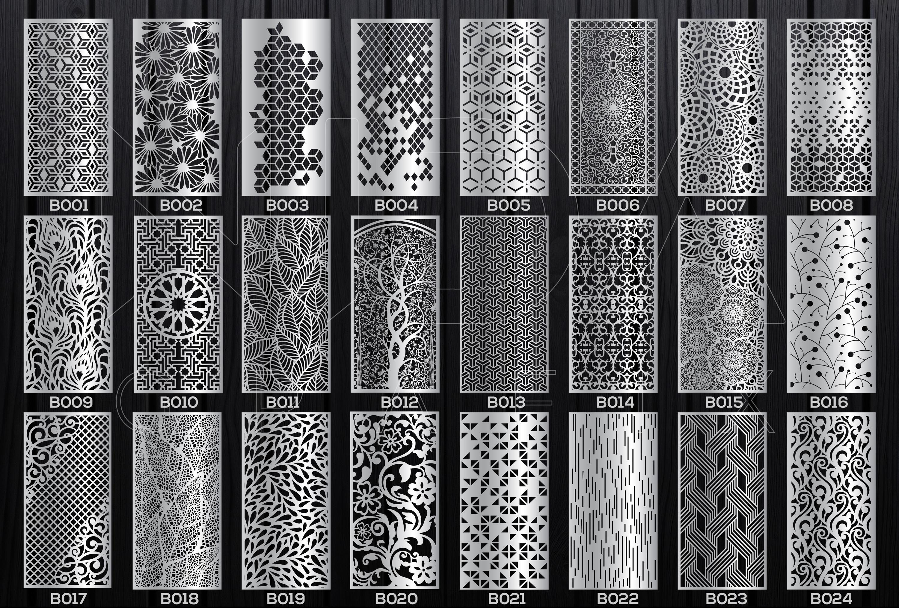 240 DXF Patterns File & Catalog PDF | Cnc File | Panel Templates ...