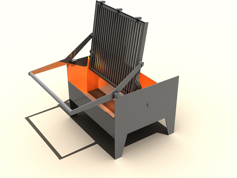 Grill DXF File for Fire Pit Plasma Laser Cutting Design for Outdoor ...