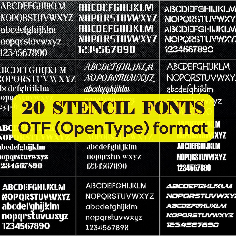 True Type Font - Etsy