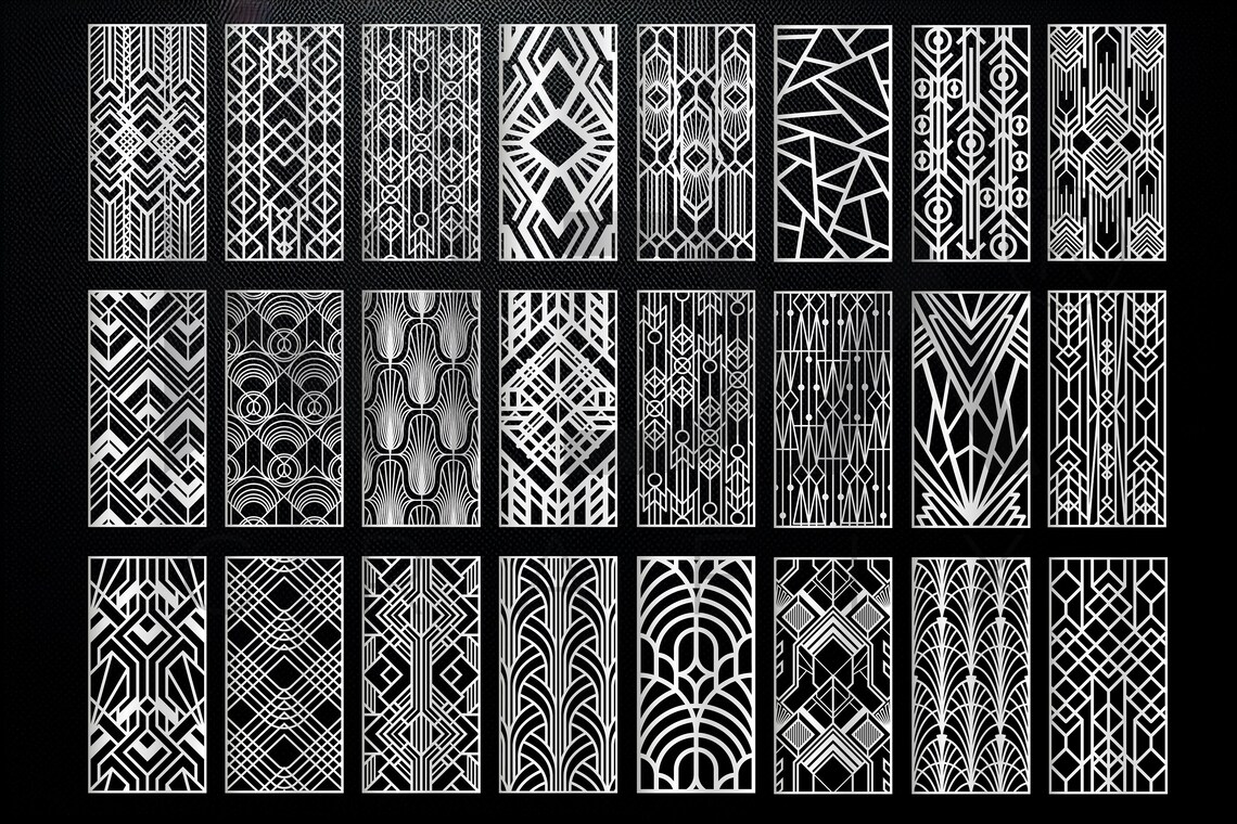 52 Geometric Panels Dxf, Svg, Cdr, Ai, Jpg, Eps, Geometric Pattern ...