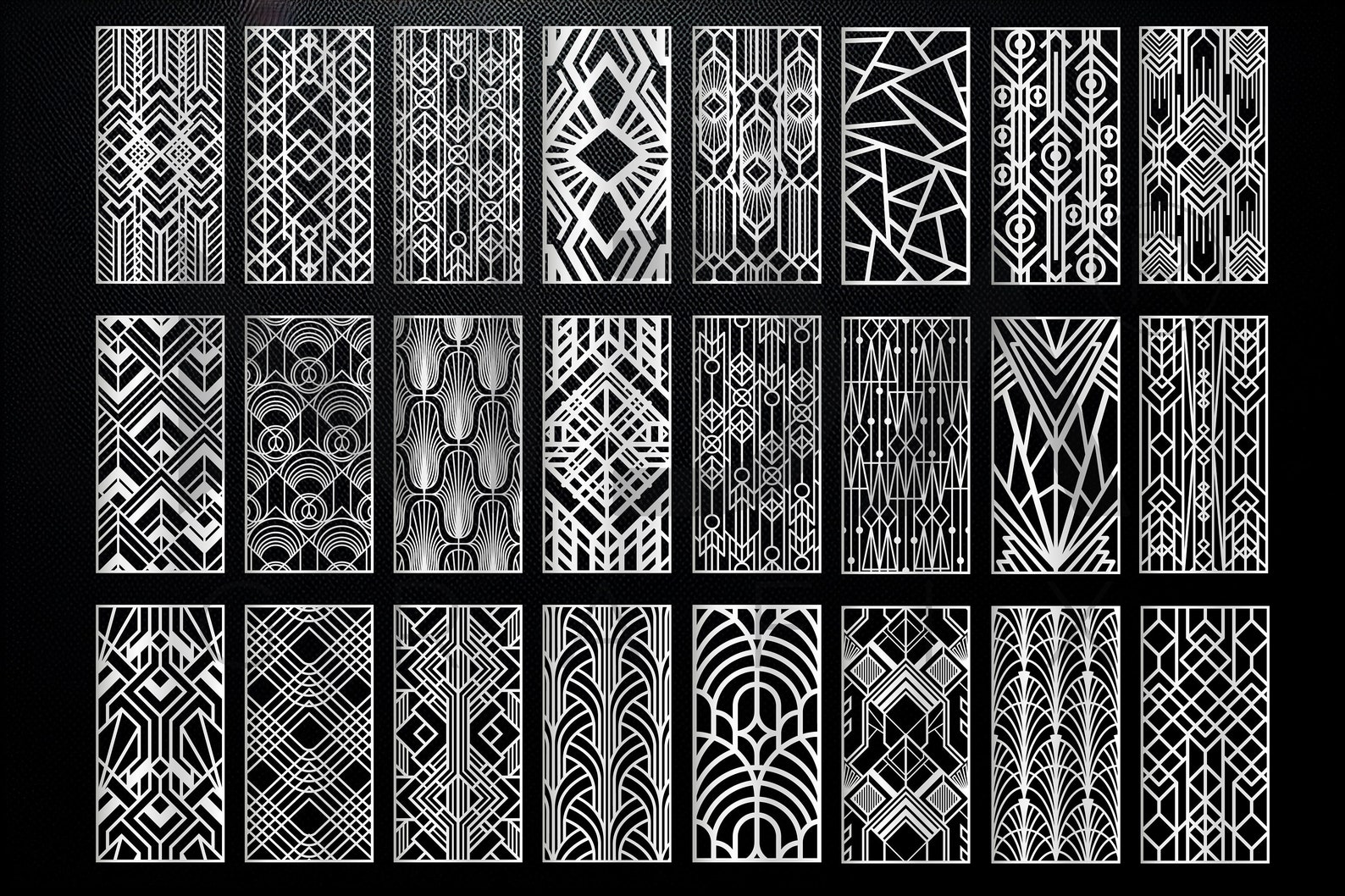 52 Geometric Panels Dxf, Svg, Cdr, Ai, Jpg, Eps, Geometric Pattern ...