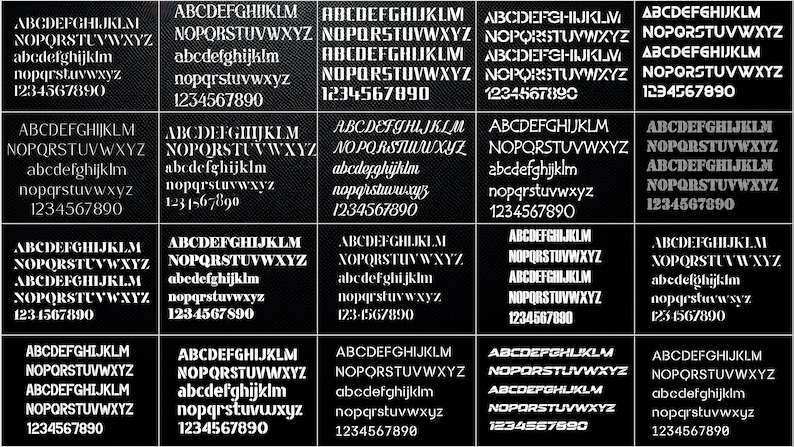 20 Stencil Font OTF (open Type) Format Developed by Microsoft and Adobe ...