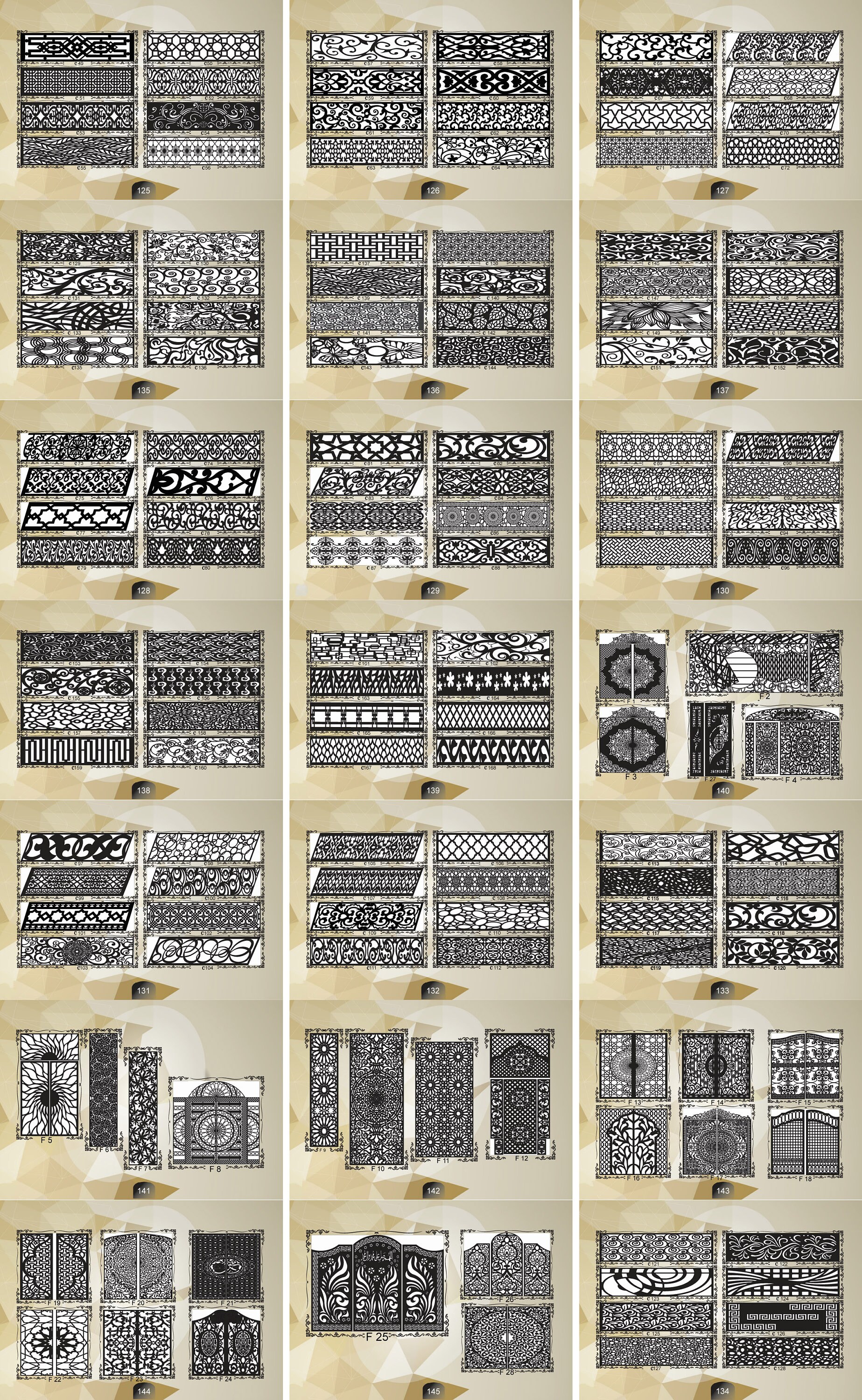 2000 Dxf Patterns File And Catalog Pdf Cnc File Panel Templates Panel Collection Stencil