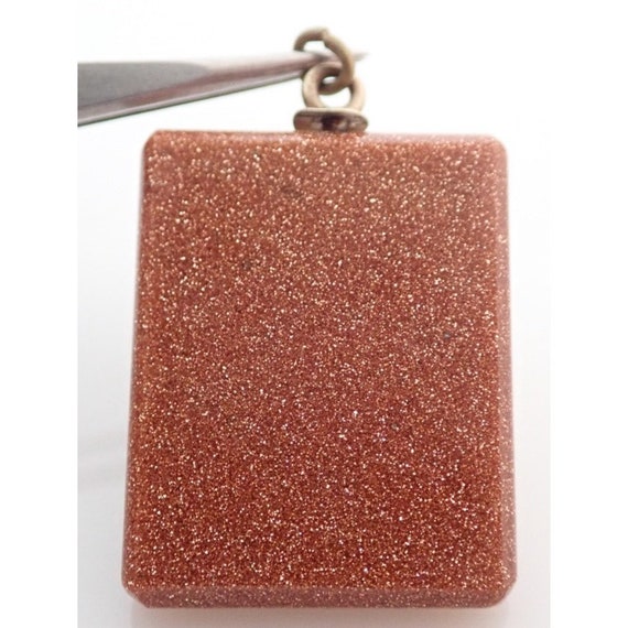 Antique Enamel Masonic Fraternity Sandstone Goldstone… - Gem