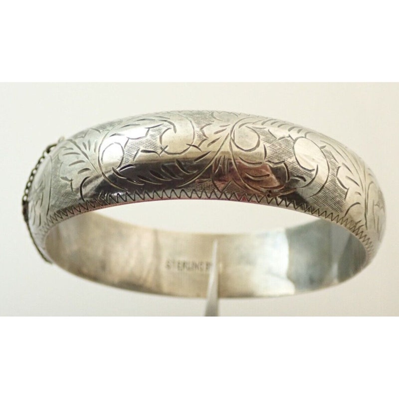 Wide Bangle Bracelet - Etsy