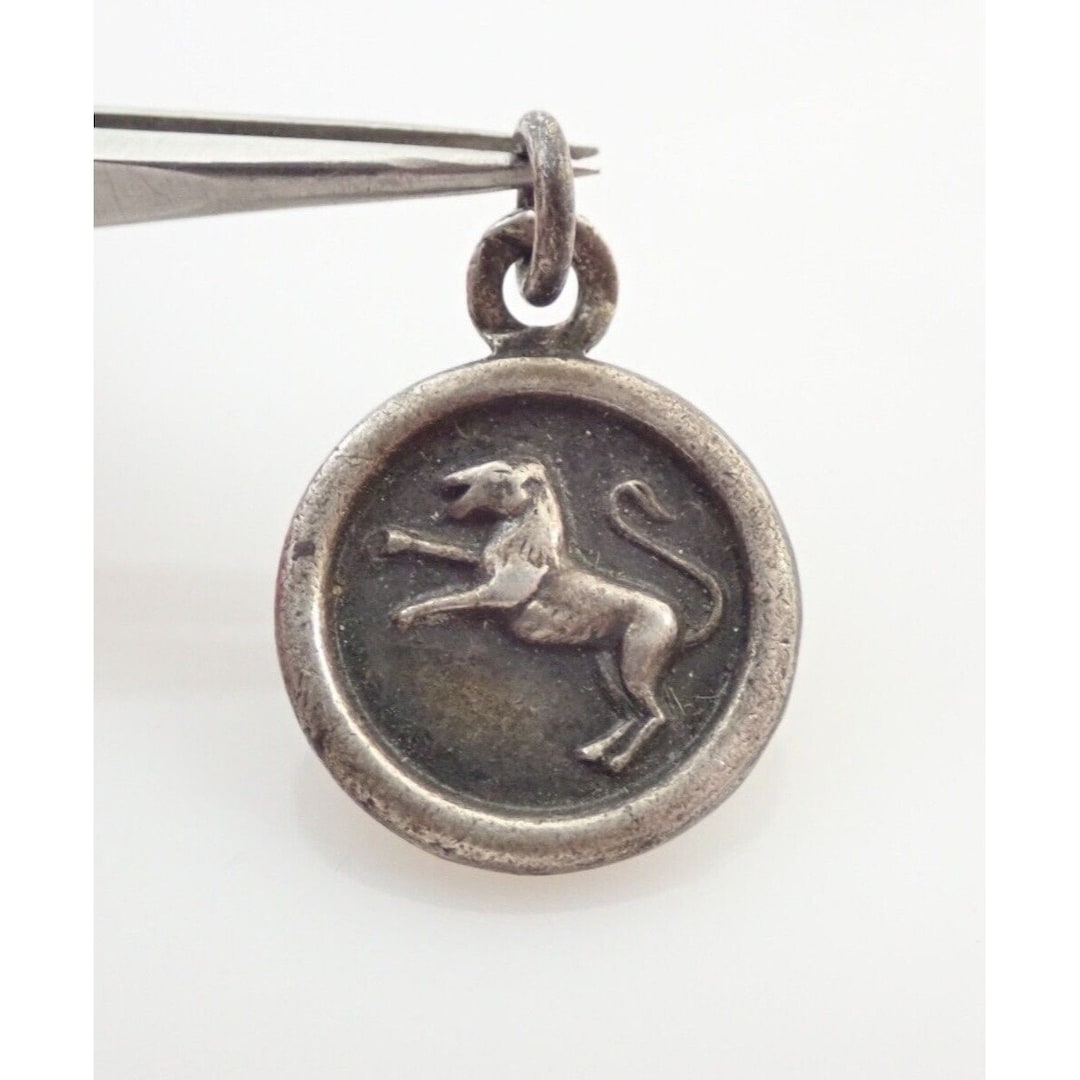 Vintage Mexico Crown Signed Sterling Silver leo Zodiac Sign Lion ...
