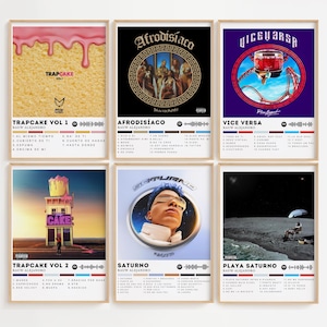 Rauw Alejandro All Albums Playlist Wall Art Cosa Nuestra Album ...