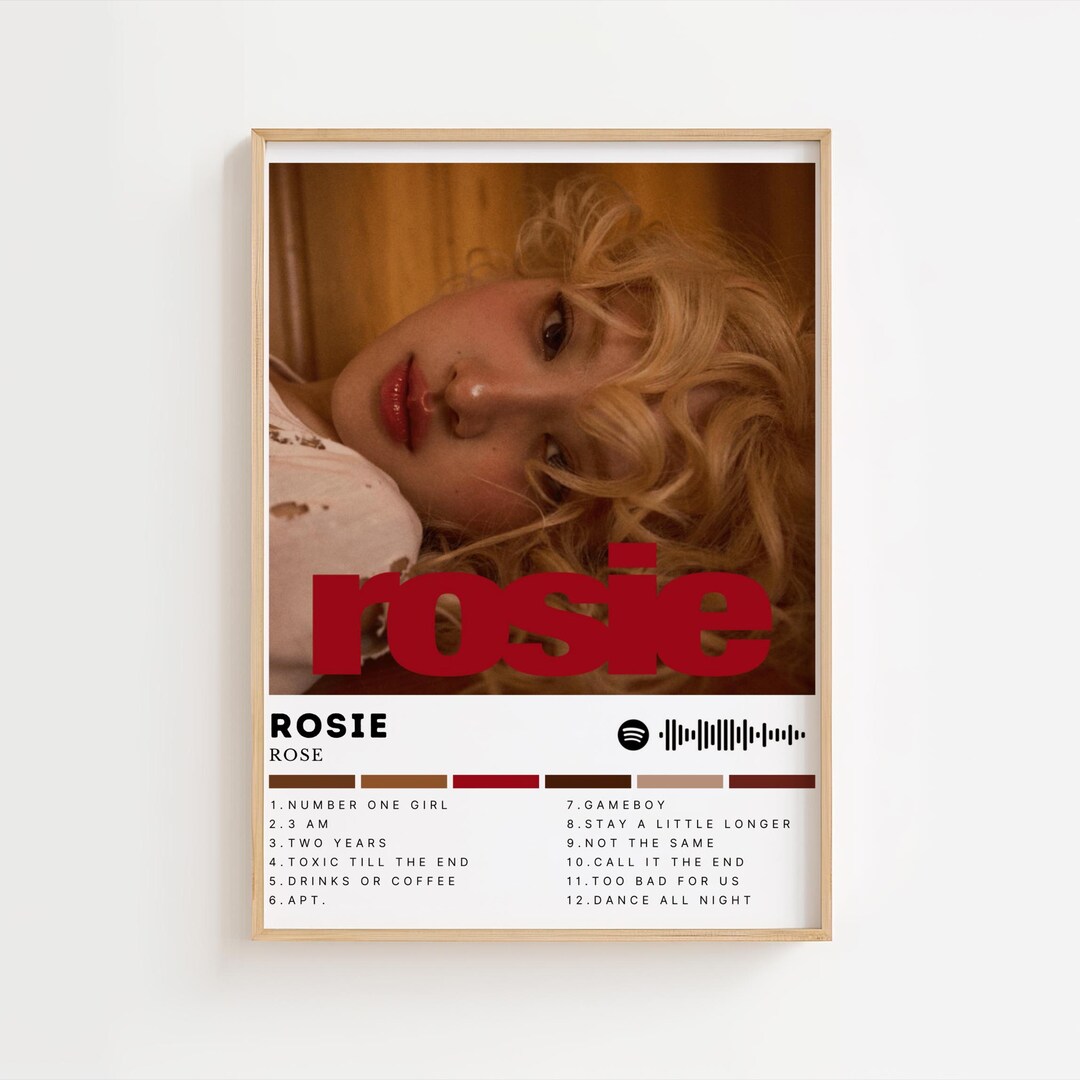 Rose Rosie Album Blackpink Playlist Spotify Custom Code Kpop Gift ...