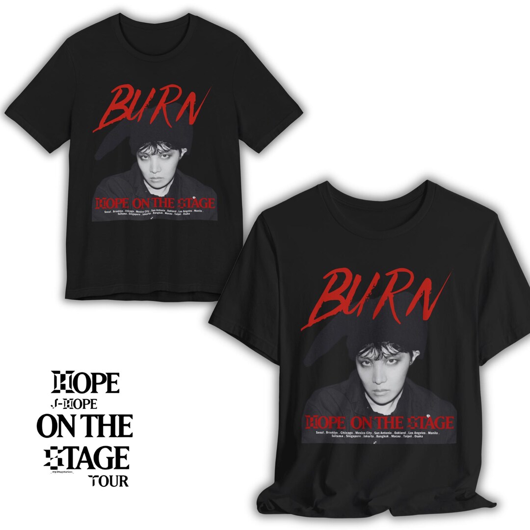 J-hope Concert Shirt BTS J-hope Merch Kpop T-shirt Hope World Design ...