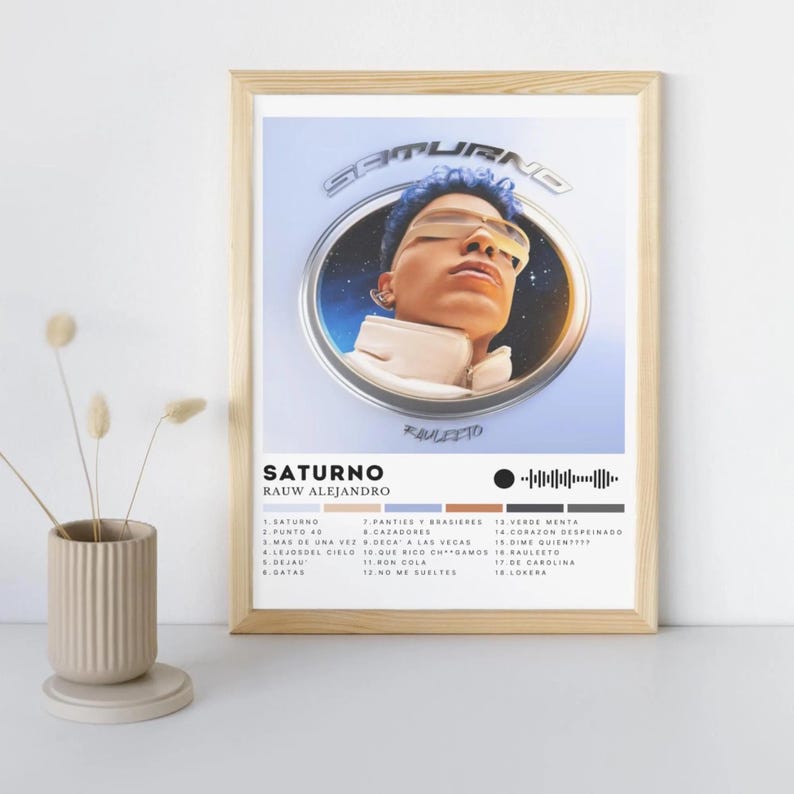 Rauw Alejandro All Albums Playlist Wall Art Cosa Nuestra Album ...