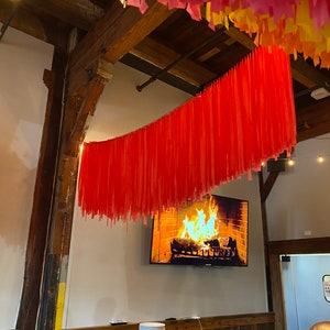 Colorful Ceiling Fringes, Ceiling Streamers, Bachelorette/graduation ...