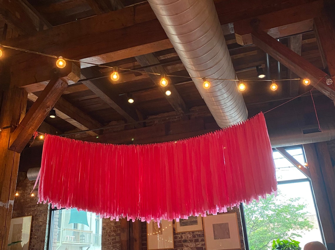 Colorful Ceiling Fringes, Ceiling Streamers, Bachelorette/graduation ...