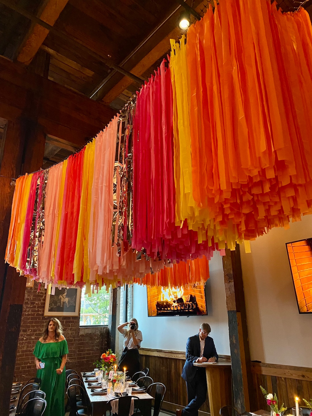 Colorful Ceiling Fringes, Ceiling Streamers, Bachelorette/graduation ...