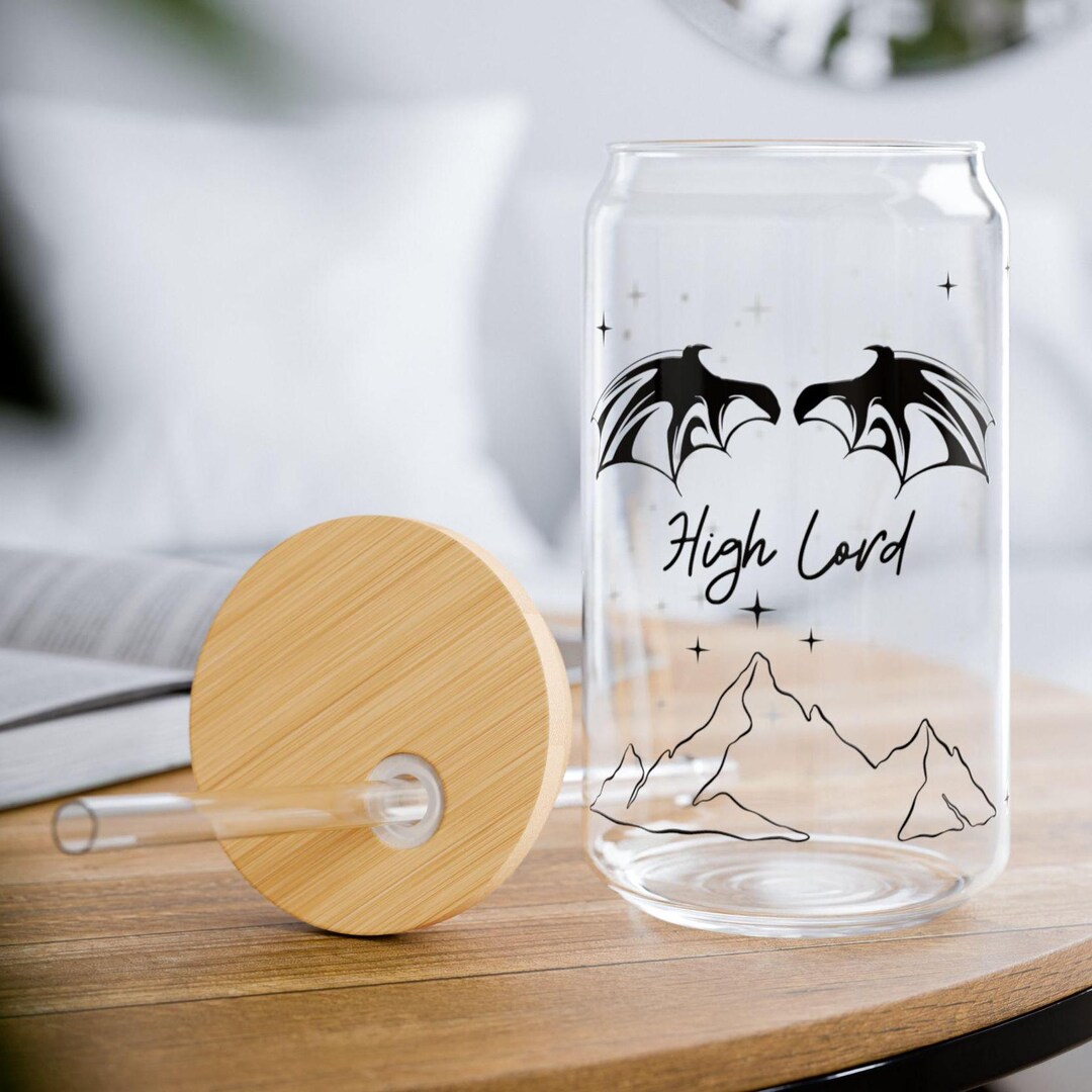 High Lord Sipper Glass ACOTAR Bookish Merch 16oz Velaris Rhysand ...