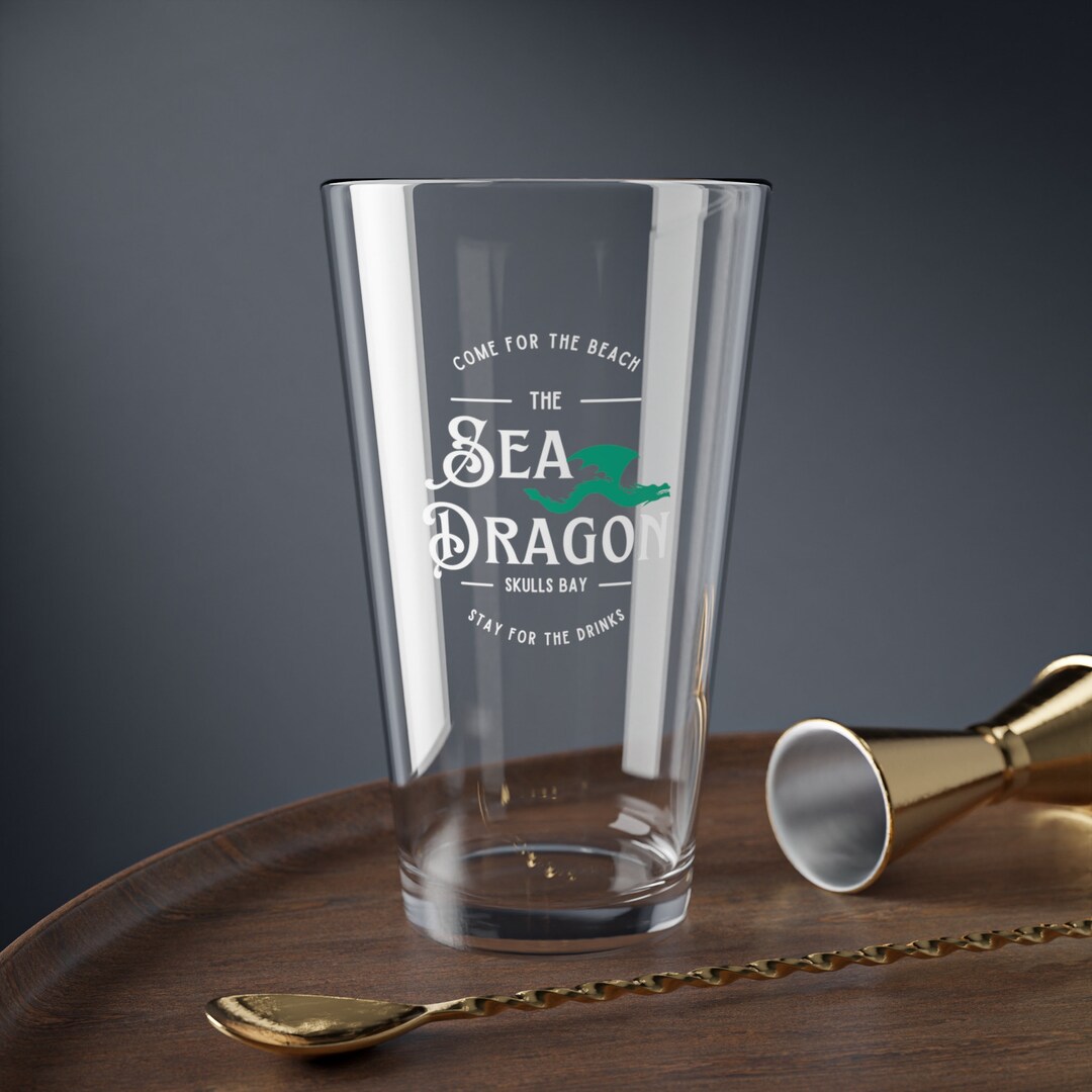 Tog Sea Dragon Tavern Glass Merch Bookish Gift 16oz Cocktail Fantasy ...