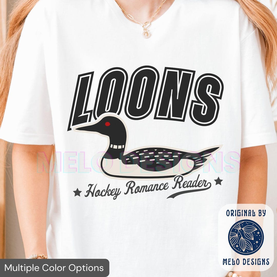 Loons Hockey Shirt: Canada Loon Bird Fan Tshirt Hockey Team Romance ...