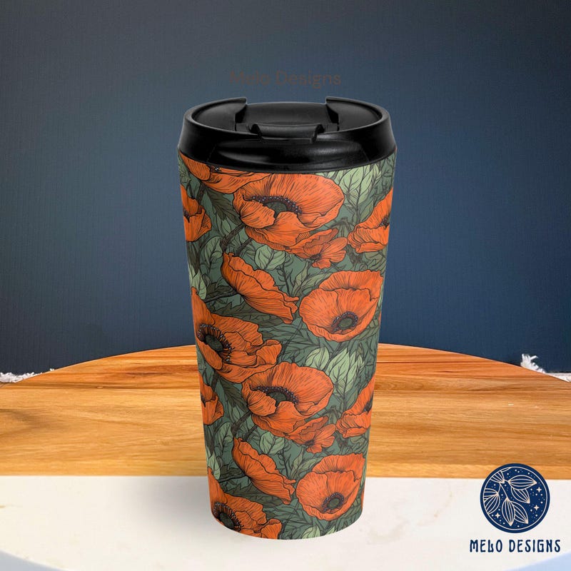 California Poppy Mug - Etsy