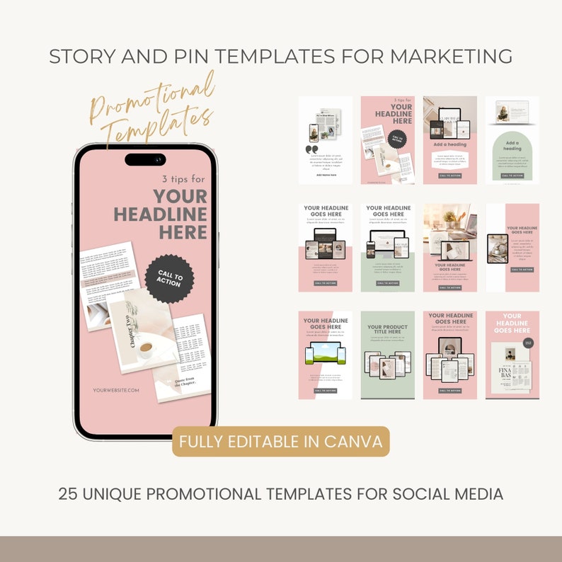 Canva Template Instagram Promotion Social Media Marketing Pinterest Pin ...