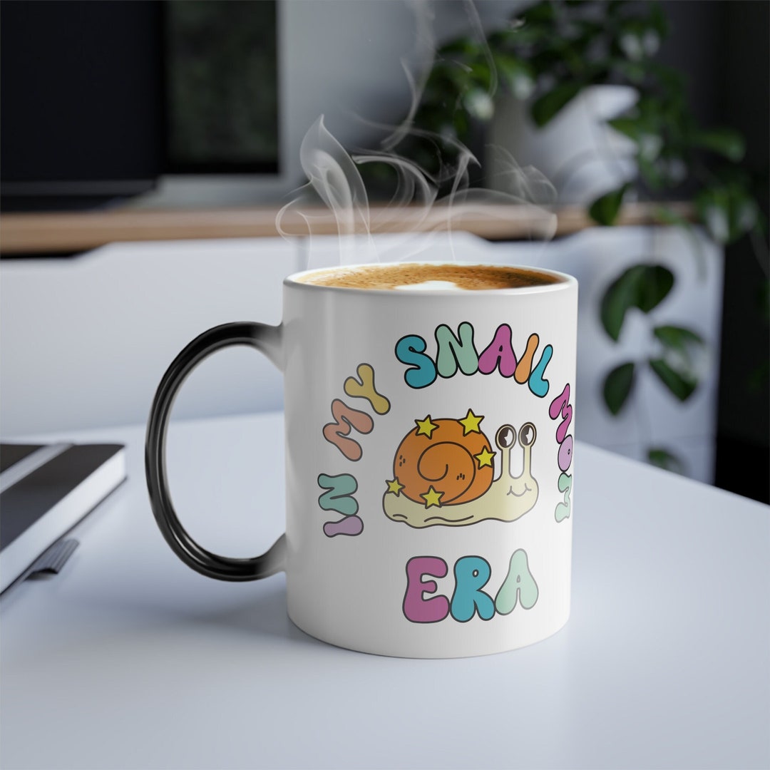 Snail Mom Era Color Morphing Mug, Cute Snail Gifts, Gift for Snail Mom ...