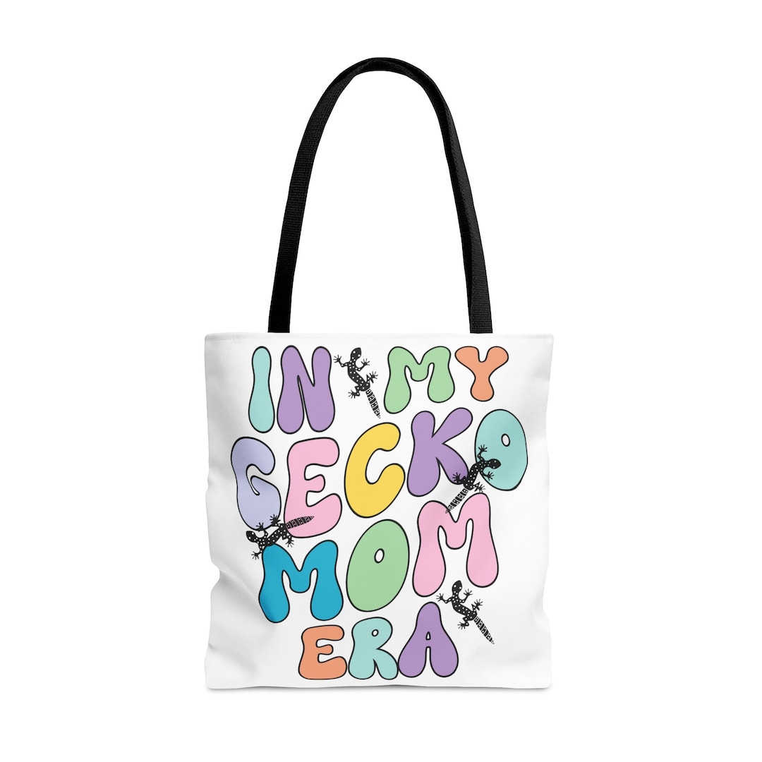 Gecko Mom Era Tote Bag - Cute Leopard Gecko Accessories - Reptile Lover ...