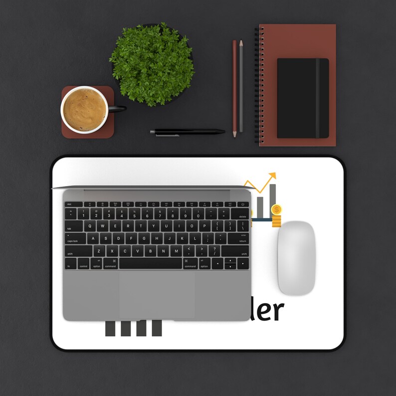 Bull and Bear Stock Market Desk Mat: Trader Office Decor - Etsy