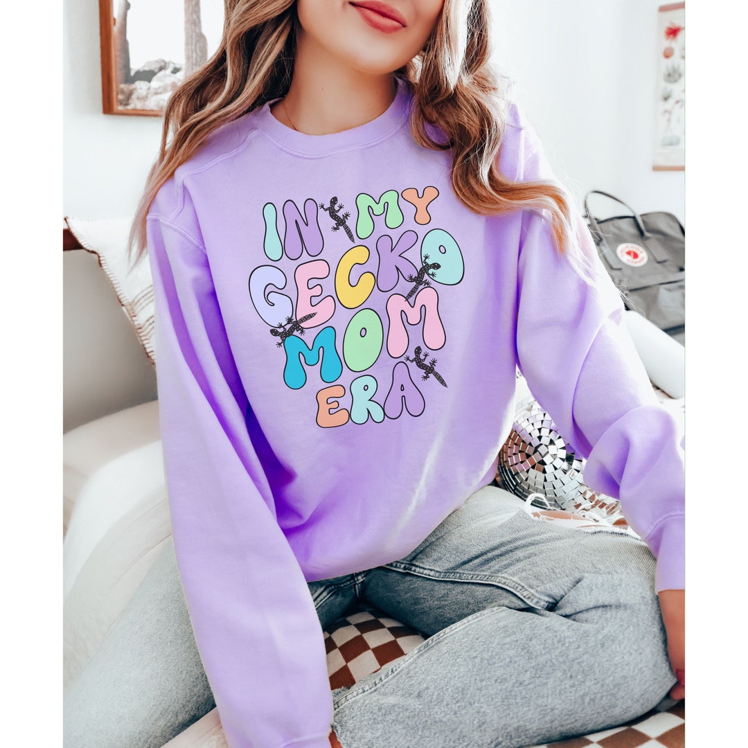 Gecko Mom Era Comfort Colors Sweatshirt: Leopard Gecko Lover Gift - Etsy