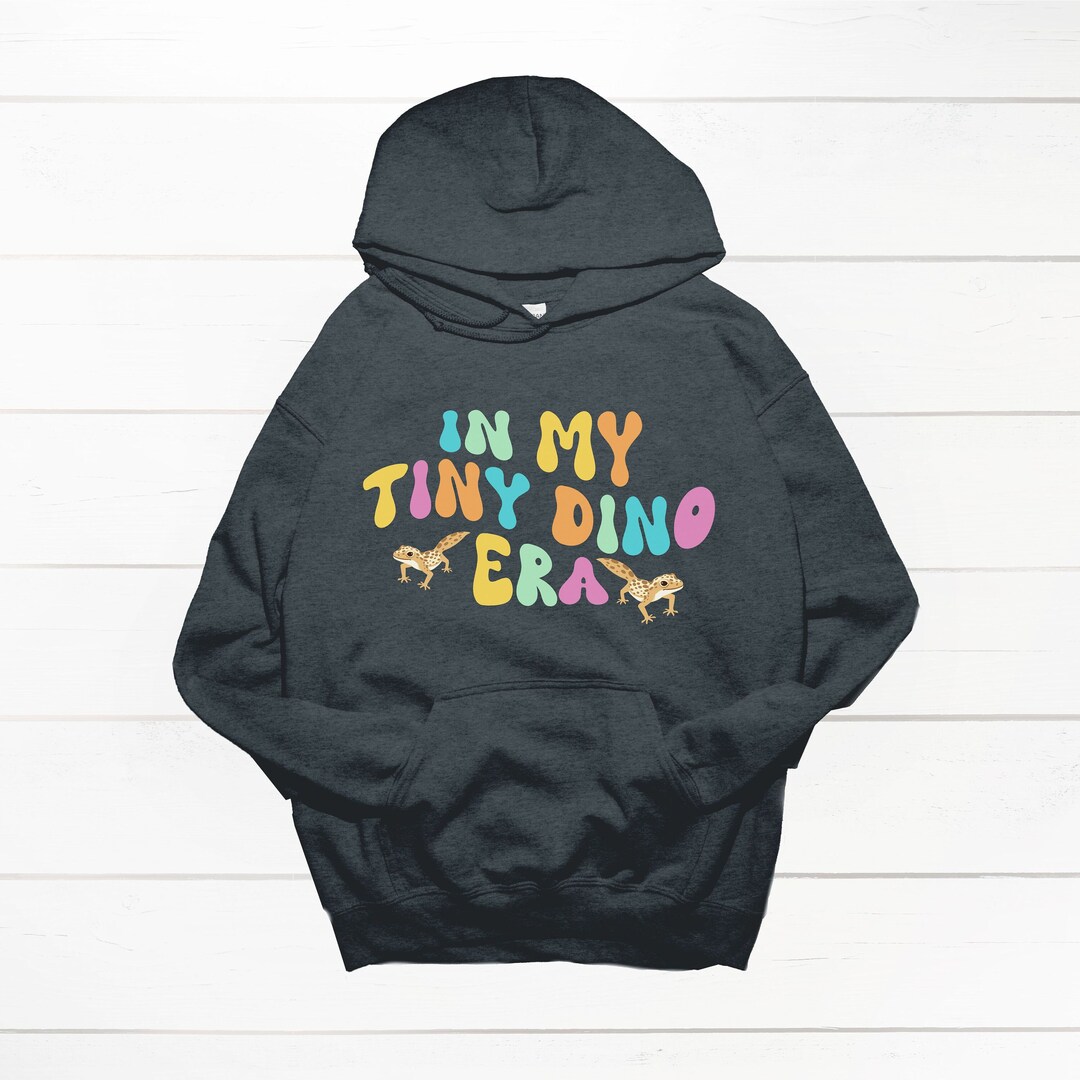 Tiny Dino Era Hoodie, Leopard Gecko, Unisex Hooded Sweatshirt, Cute ...