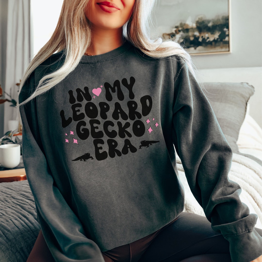 Leopard Gecko Era Comfort Colors Sweatshirt: Unisex Gecko Lover Sweater ...