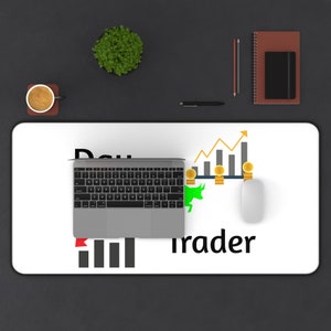 Bull and Bear Stock Market Desk Mat: Trader Office Decor - Etsy