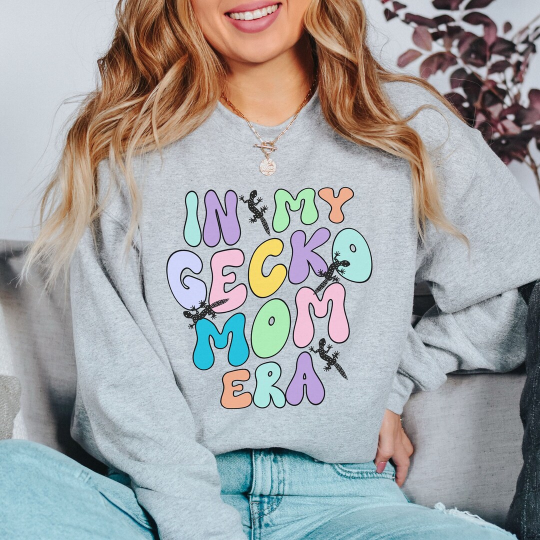 Gecko Mom Era Sweatshirt: Retro Groovy Gecko Lover Gift - Etsy