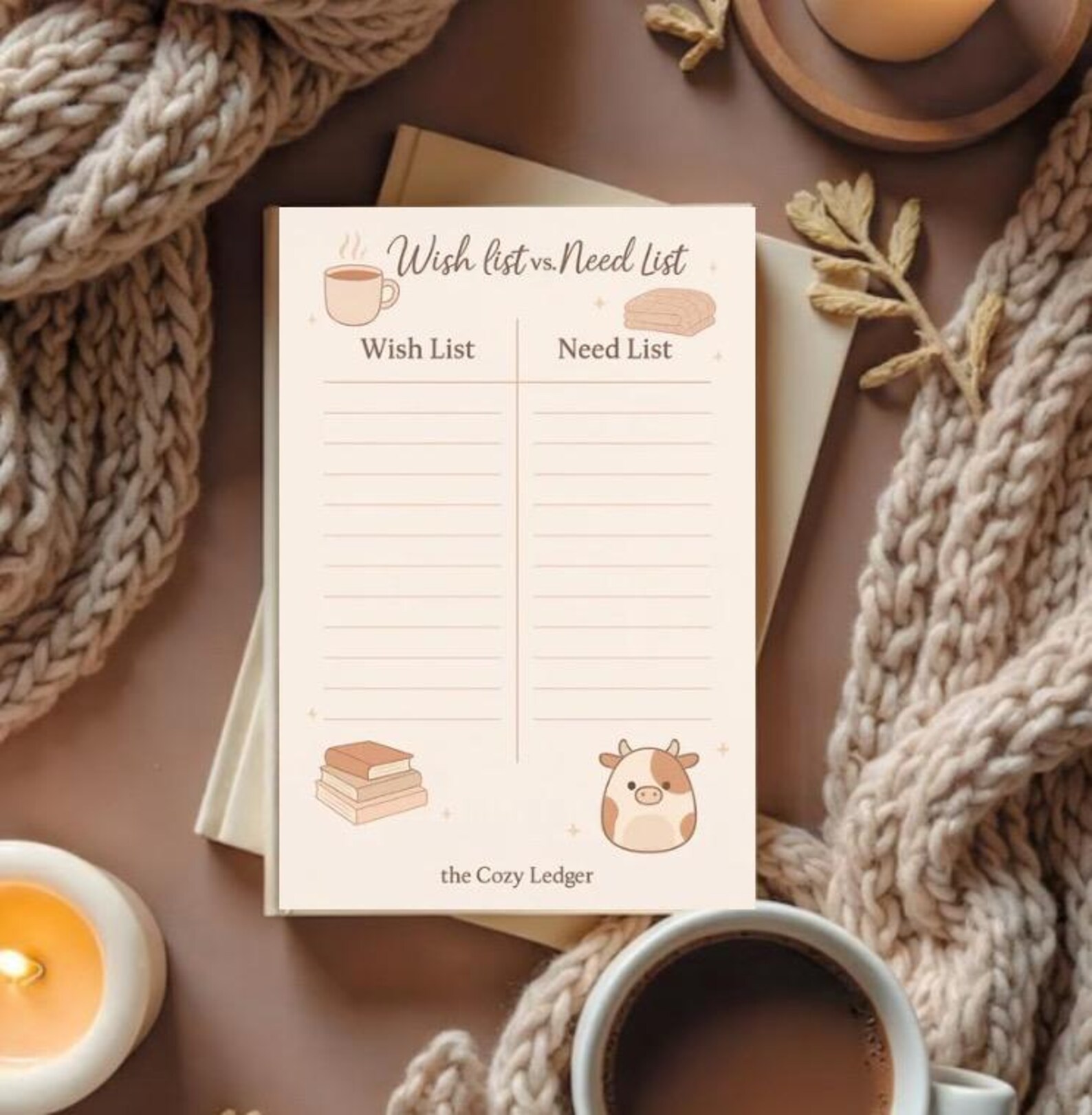 Wish List Vs. Need List - Etsy