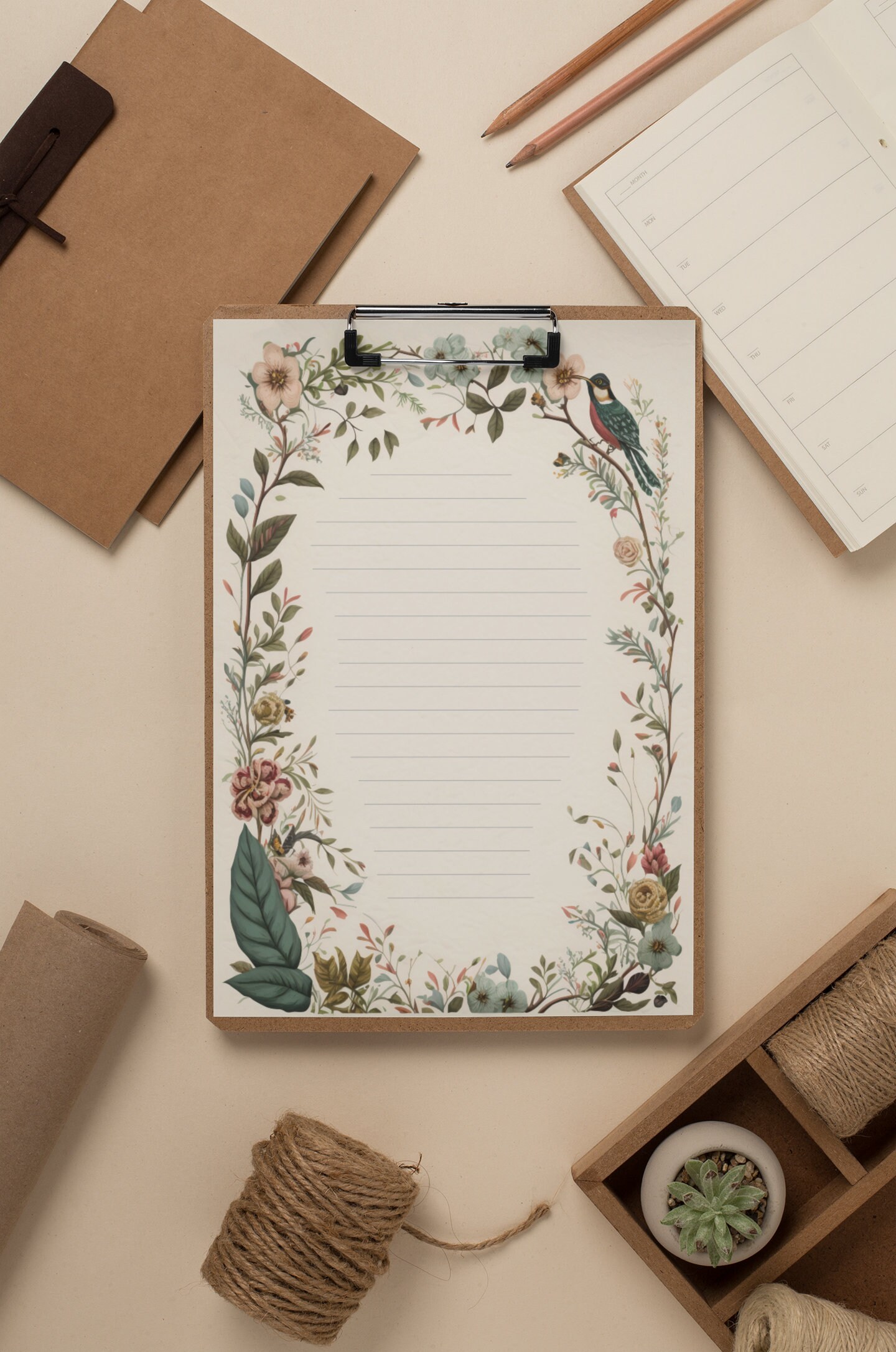 INSTANT DOWNLOAD Stationary Paper Pack, Printable Digital Sheets ...