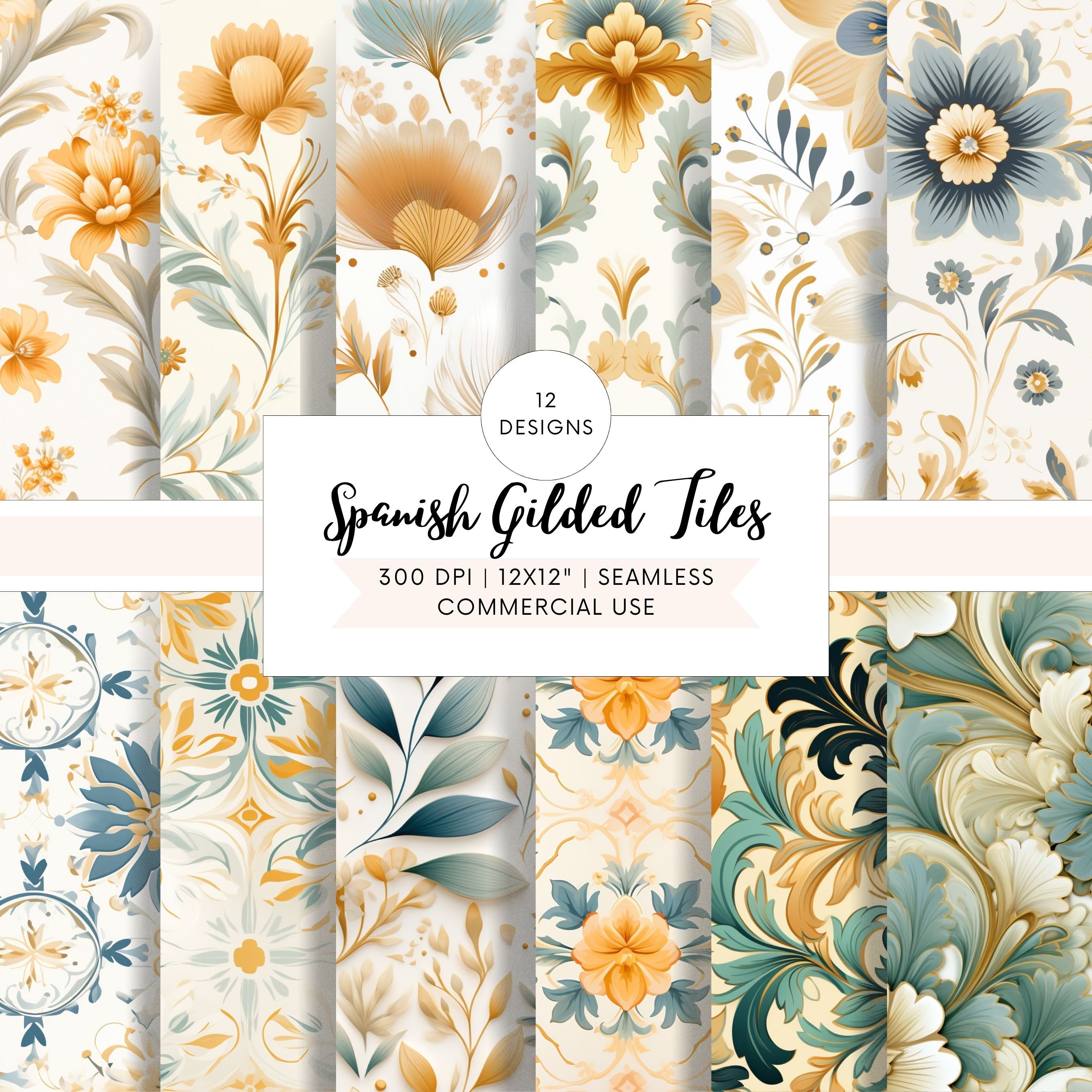 Spanish Floral Pattern