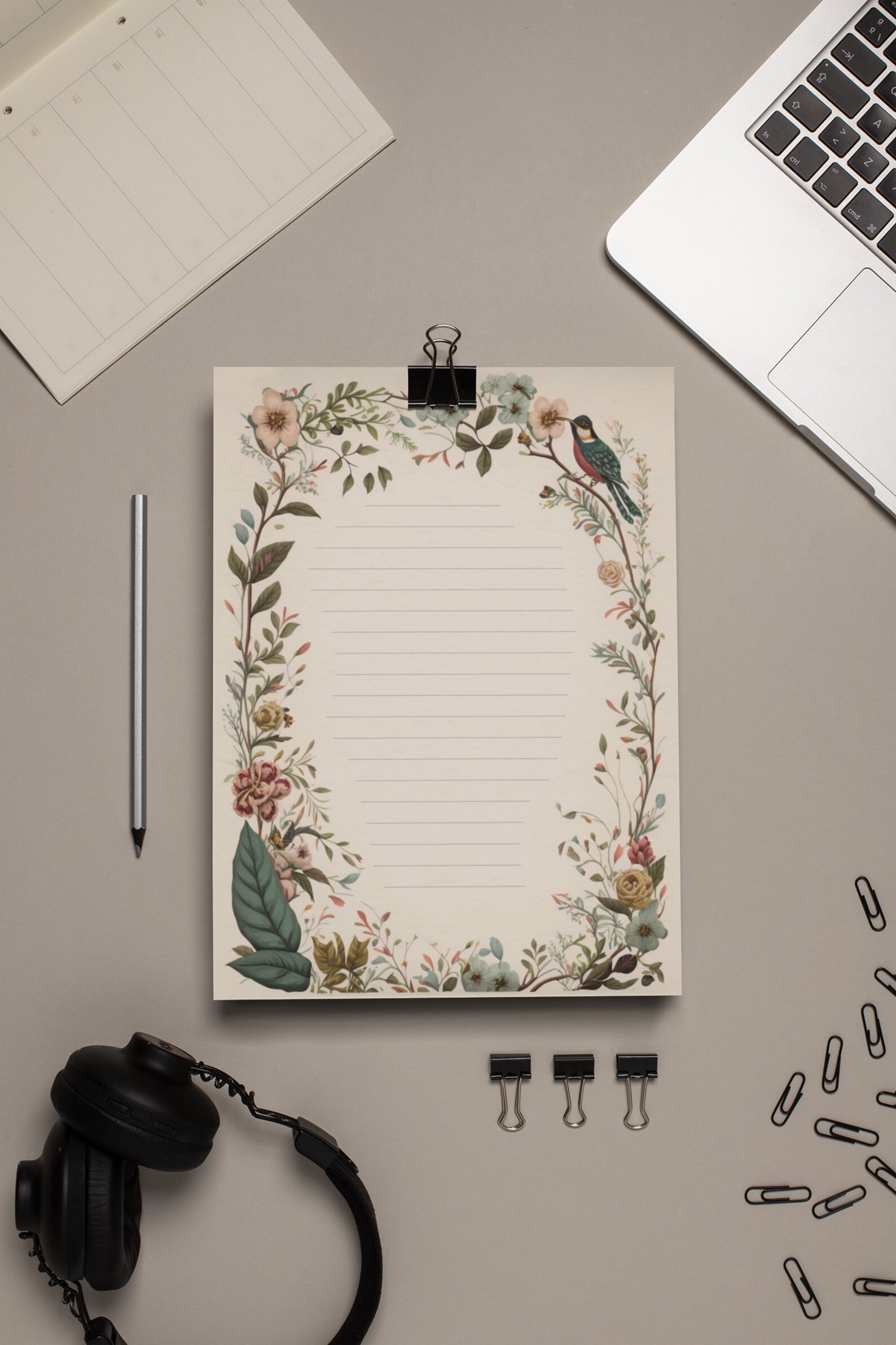 INSTANT DOWNLOAD Stationary Paper Pack, Printable Digital Sheets ...