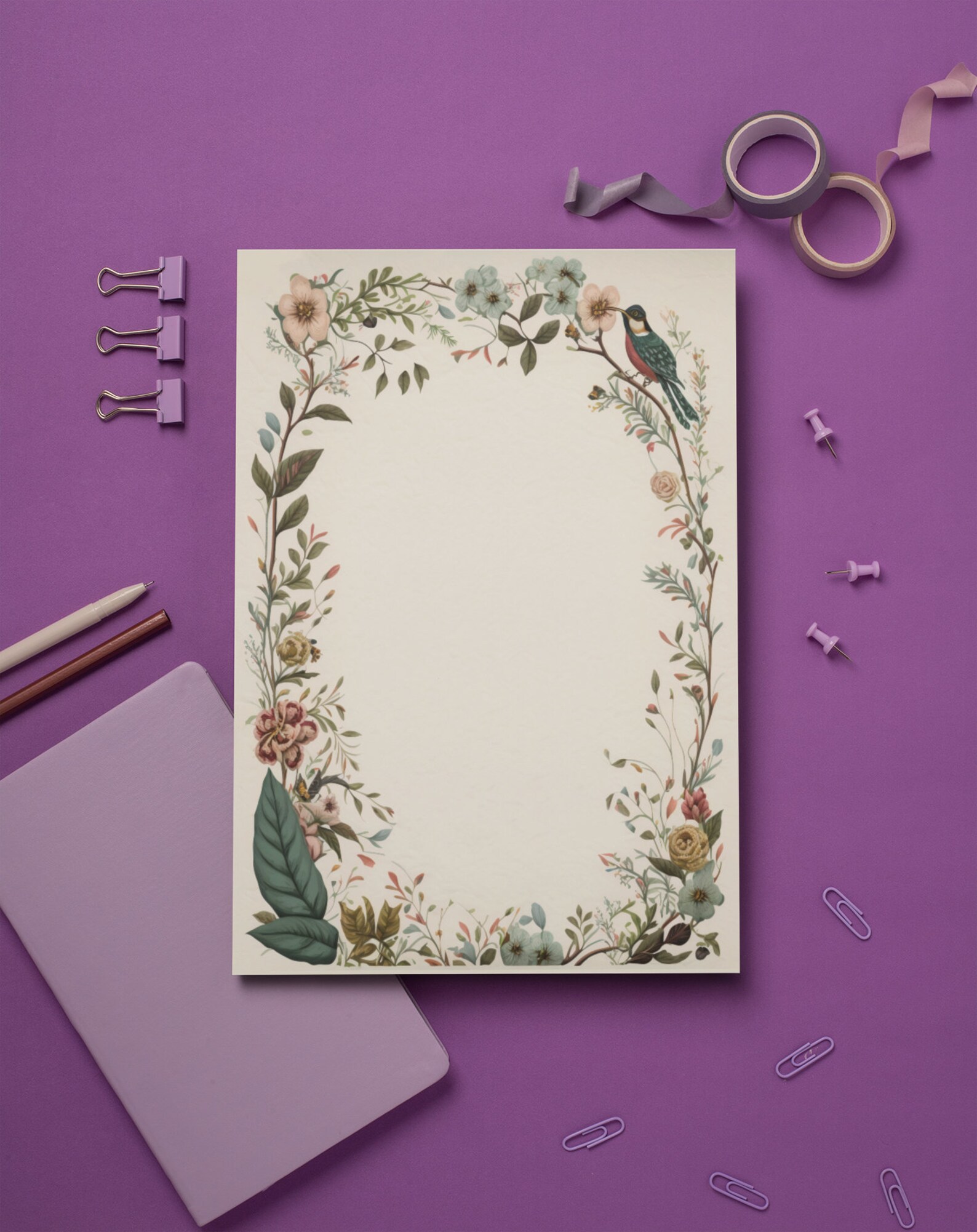 INSTANT DOWNLOAD Stationary Paper Pack, Printable Digital Sheets ...