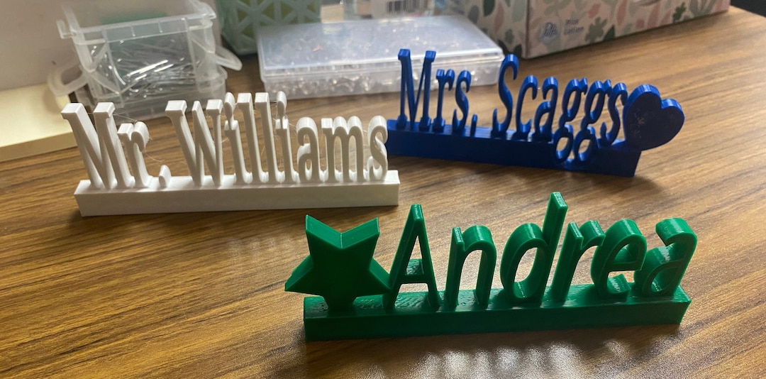 3D Printed Name Plate - Etsy