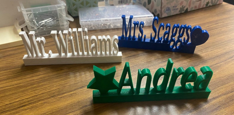 3D Printed Name Plate - Etsy