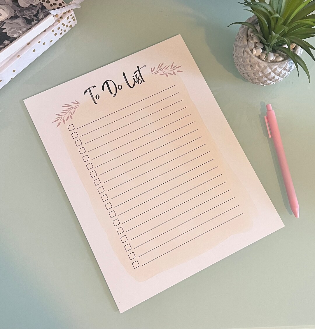 To Do List PDF Printable . Beige Simple, Elegant, Daily Planner ...